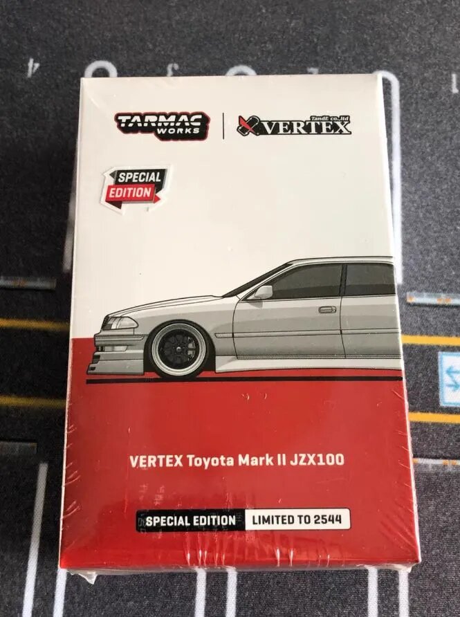 Tarmac Works 1:64 Toyota Chaser Vertex Mark II JZX100 HK SEPCIAL EDITION LIMITED TO 2544 Модель автомобильного сплава