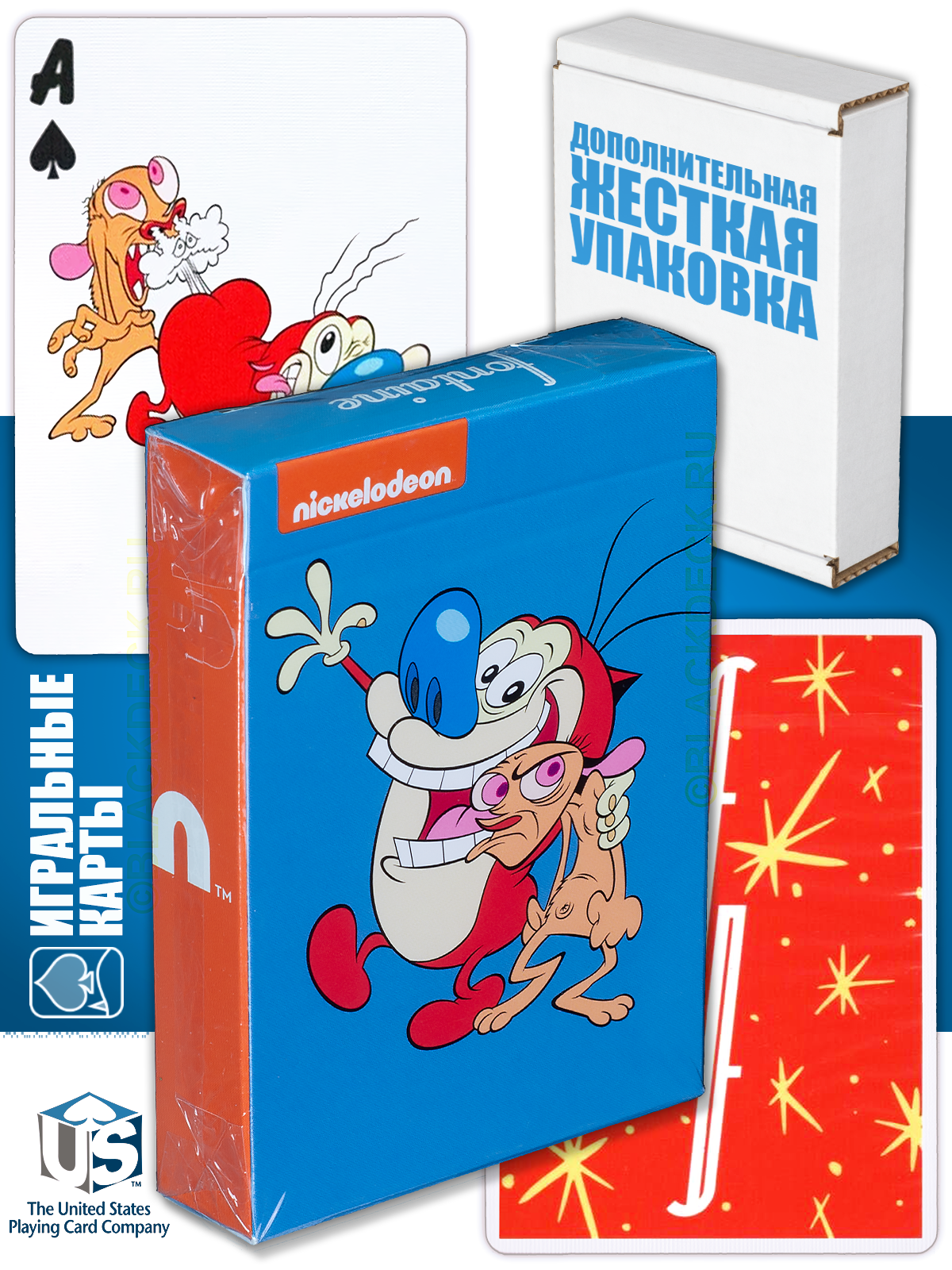 Fontaine × Nickelodeon: Ren & Stimpy, коллекционные игральные карты