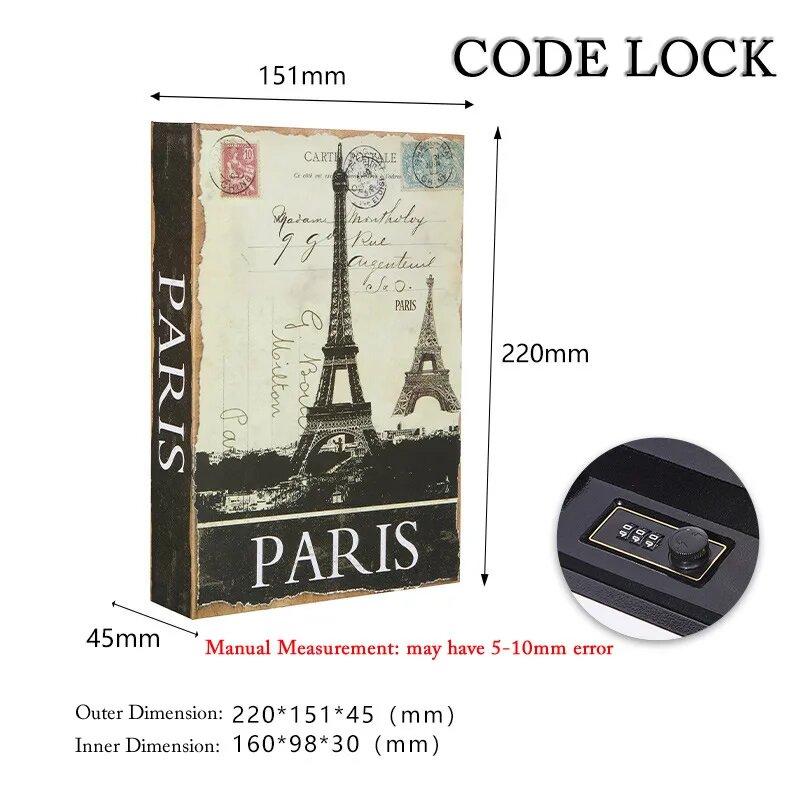 Скрытый сейф-тайник ELESABOX Creative Sight Secret Mini Paris