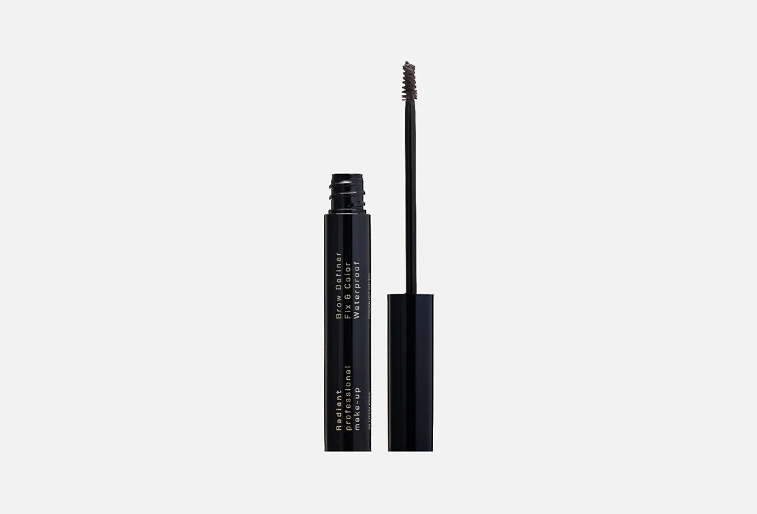 Radiant Professional Make-Up BROW DEFINER FIX & COLOR Цветная тушь для бровей 5 мл 08, Темно-коричневый