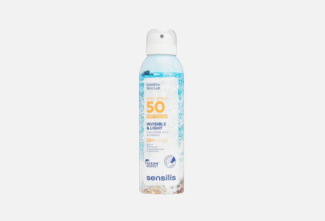 SENSILIS Body Spray 50+ Dry Touch Спрей для защиты тела от солнца SPF50+ 200 мл