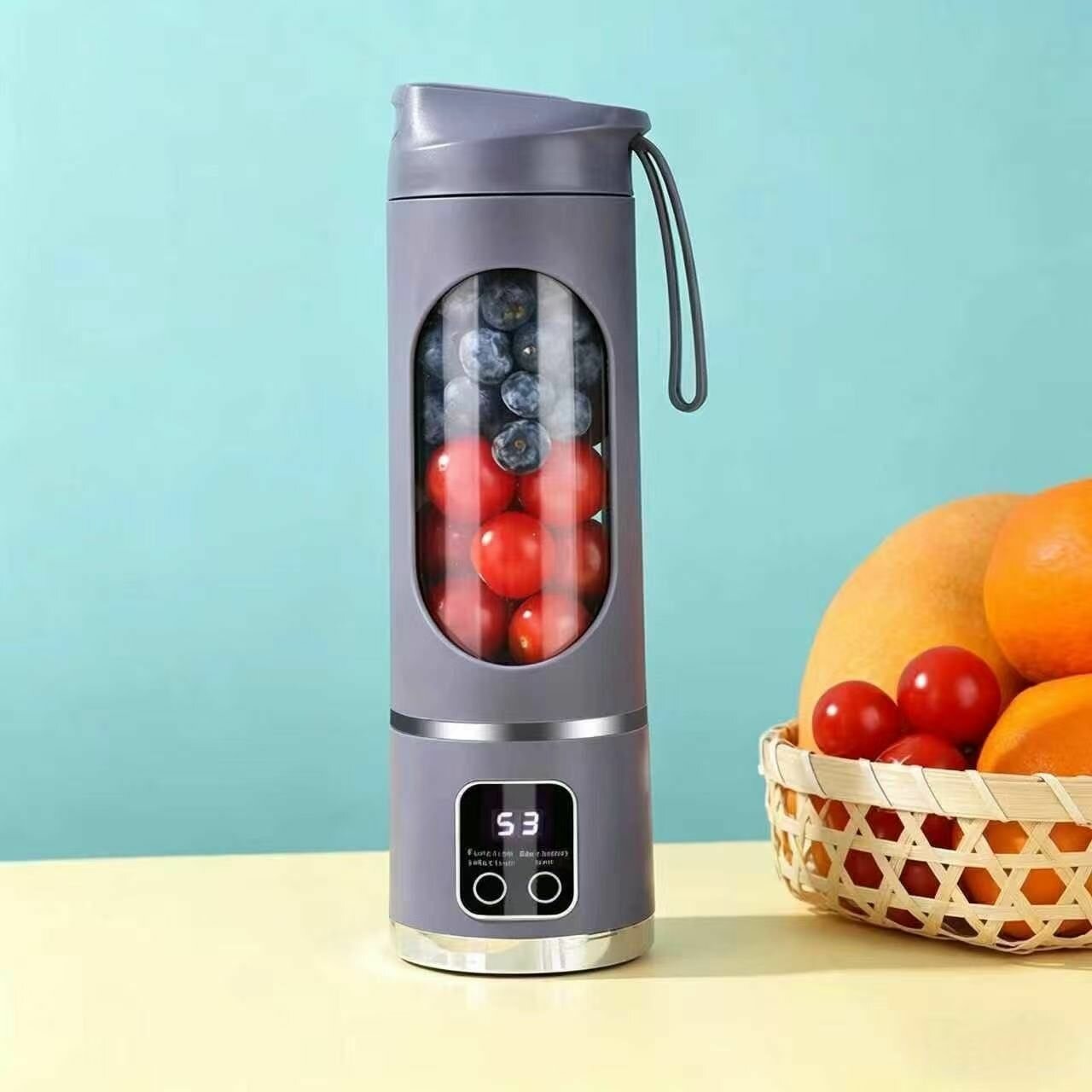 Соковыжималка электрическая центробежная SKU00329, сиреневый
