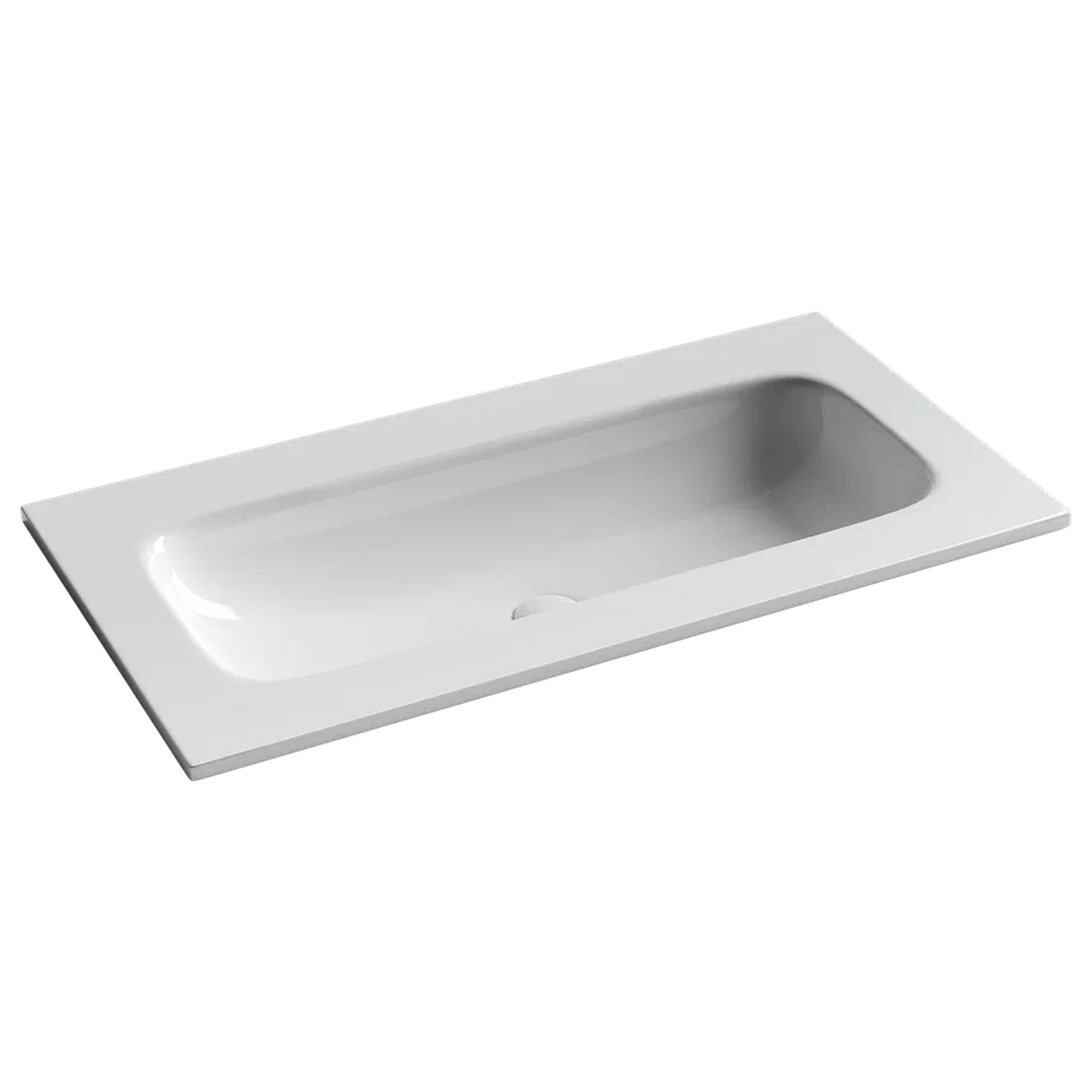 Раковина накладная Ceramicanova Grace CN7019Wx, прямоугольная, 910x457x137, без отверстия под смеситель, белая