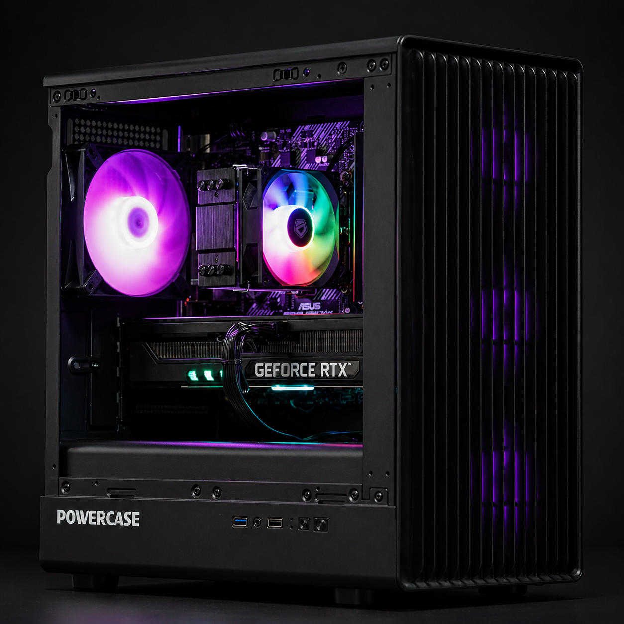 Игровой компьютер Ryzen 5 5500, RTX 3070 8GB, SSD 256GB, 16GB DDR4, БП 600W, Black Warrior case