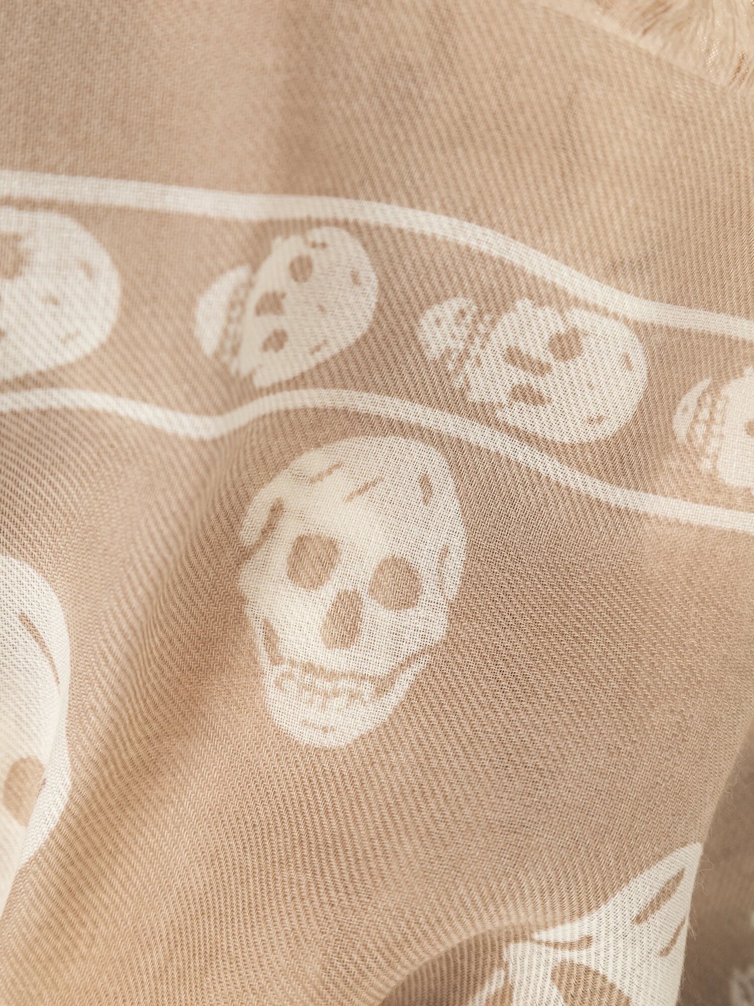 Шарф Alexander McQueen Skull для девочек, разноцветный — фото 1