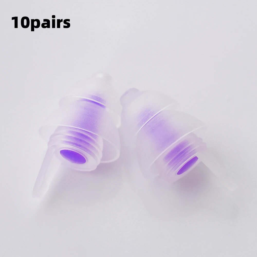Силиконовые беруши для шумоподавления Фиолетовый, 10pairs Purple-05