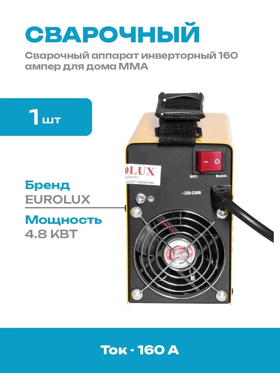 Аппарат сварочный инверторный 160А с функцией антизалипания