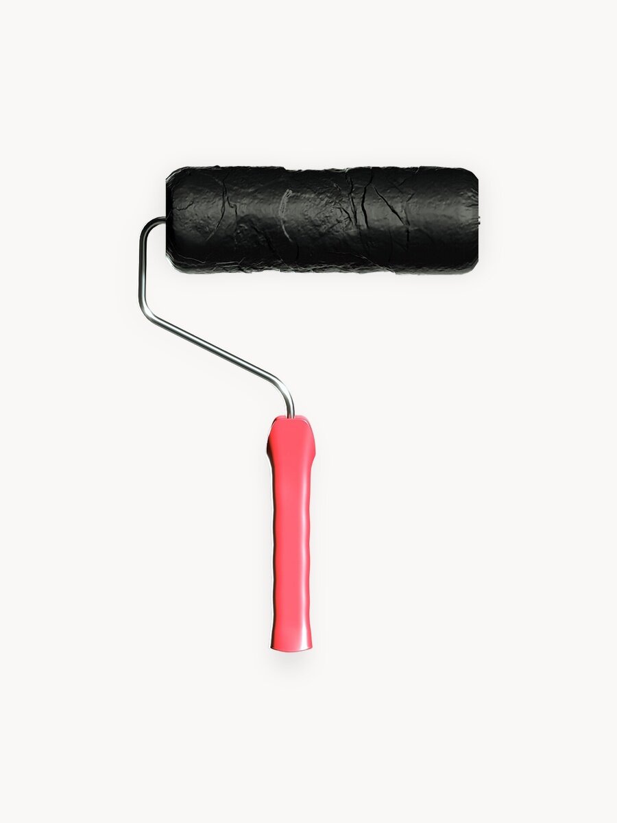 Декоративный, фактурный валик (имитация камня) по штукатурке для стен и пола Индийский сланец 1, 230/80 мм.