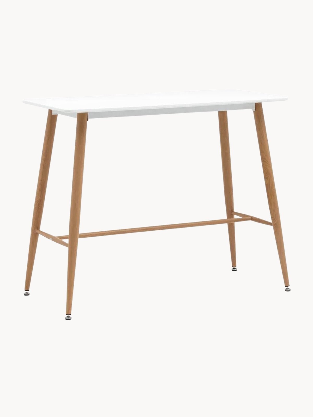 Стол барный DSW 120*60*106, прямоугольный, белый, металл/МДФ