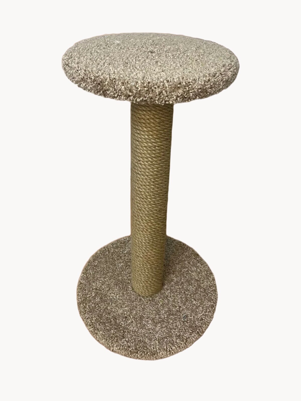 Когтеточка для кошки, Ван Кот, с полочкой, ковролин и джутовый канат