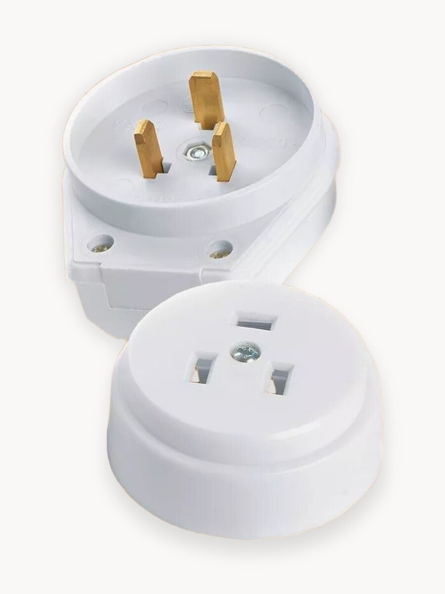 Вилка с розеткой для плит