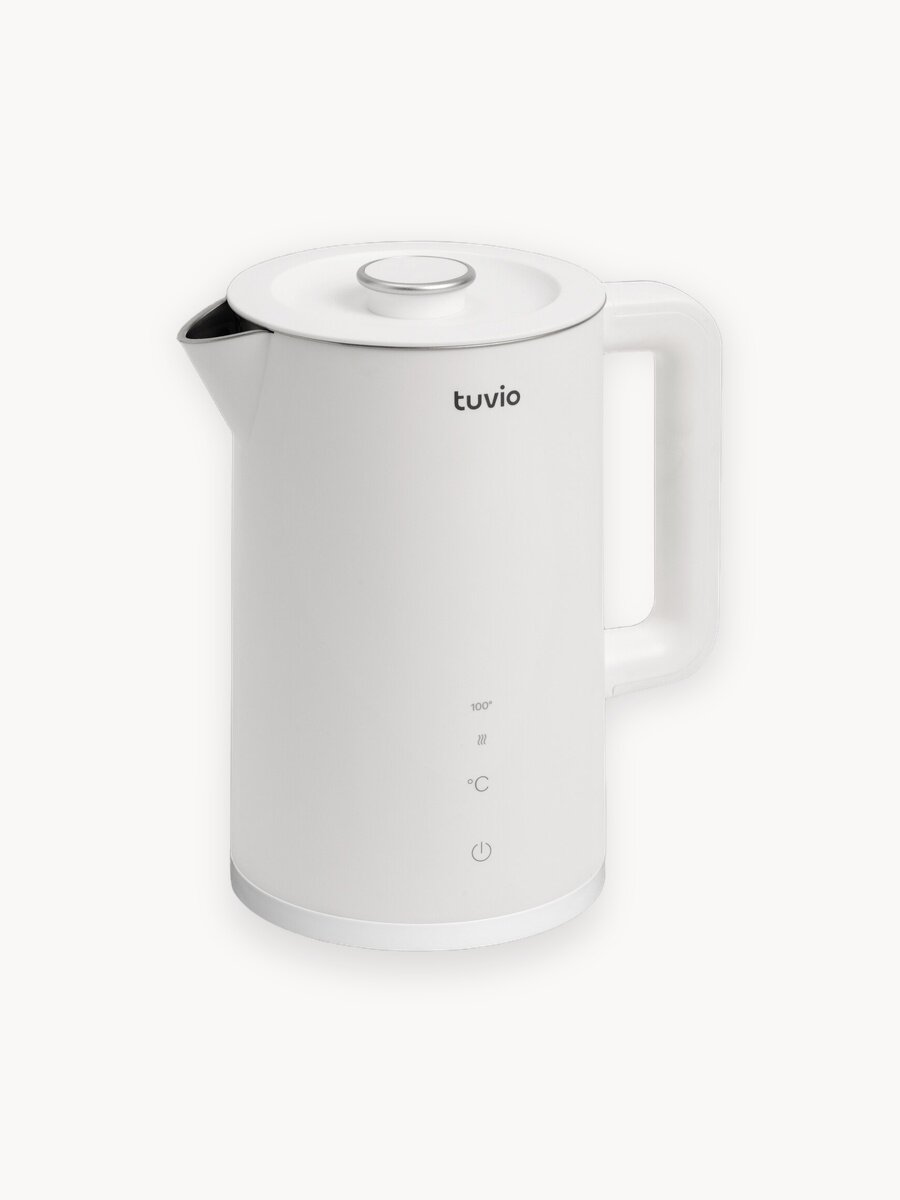 Чайник умный Wi-Fi Tuvio TKP0917S, белый, с двойными стенками