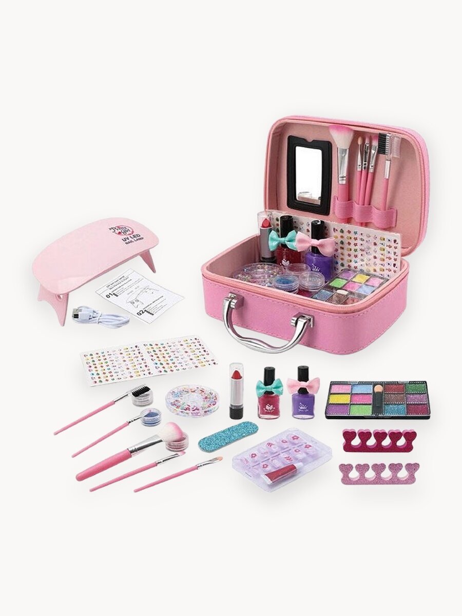 Набор детской косметики для девочек с лампой