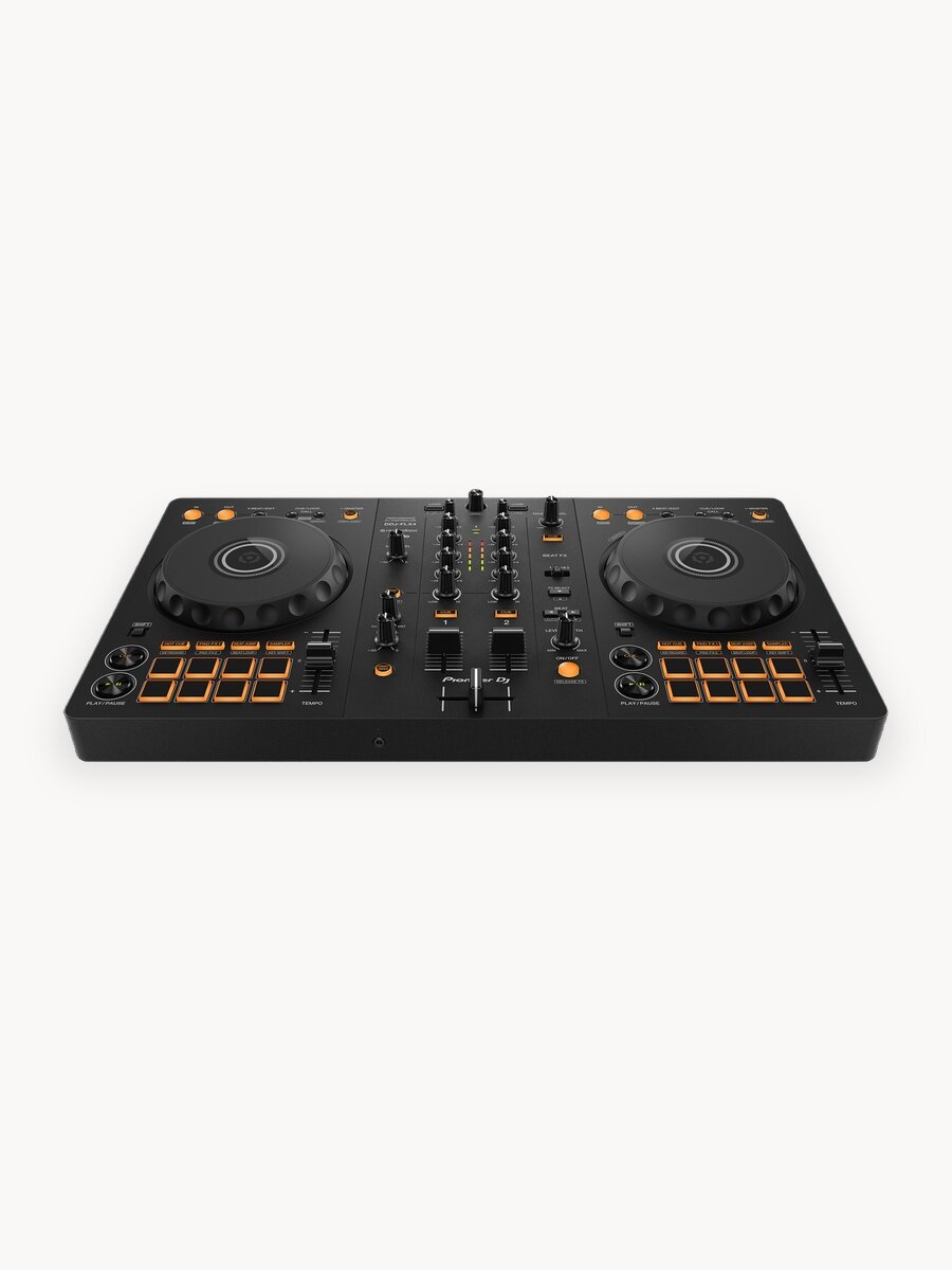 Диджейский контроллер Pioneer DJ DDJ-FLX4, совместимость с Rekordbox/Serato/Virtual DJ, черный