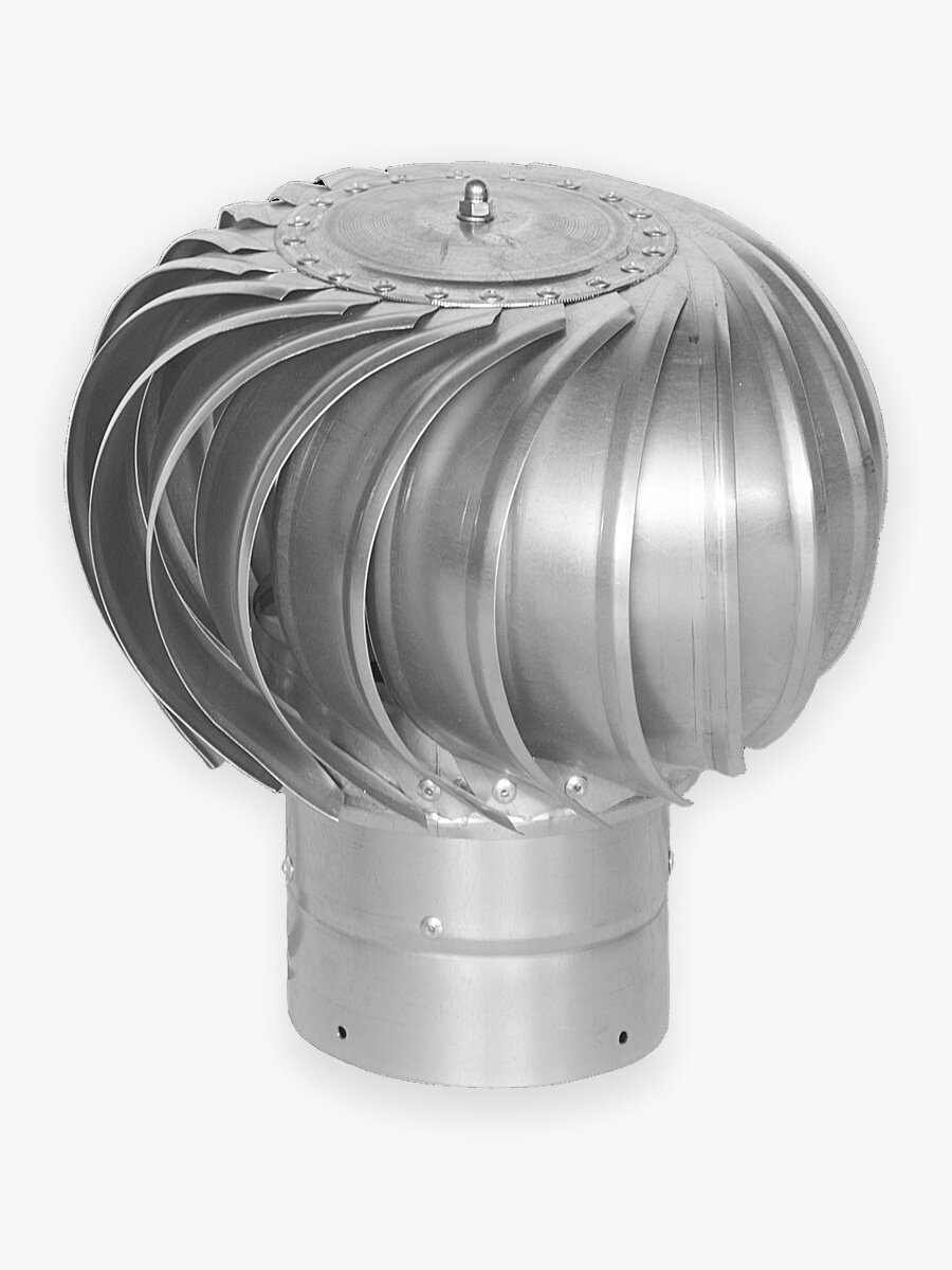 Турбодефлектор, оцинкованный, горизонтальный отвод, длина 30см