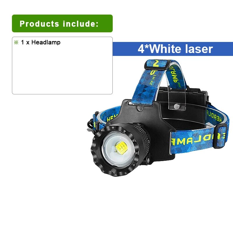 Портативный перезаряжаемый налобный фонарь Paweinuo 4LED no battery