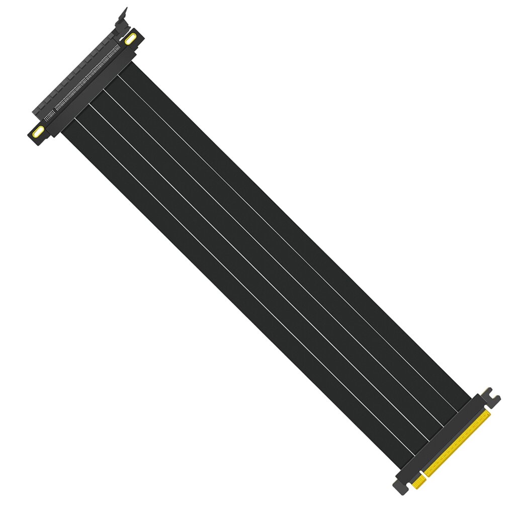 Экранированный кабель PCIe 4.0 x16 Extreme Riser Cable Графическая видеокарта поколения 4.0 Гибкий удлинитель Высокоскоростной PCI-E Riser