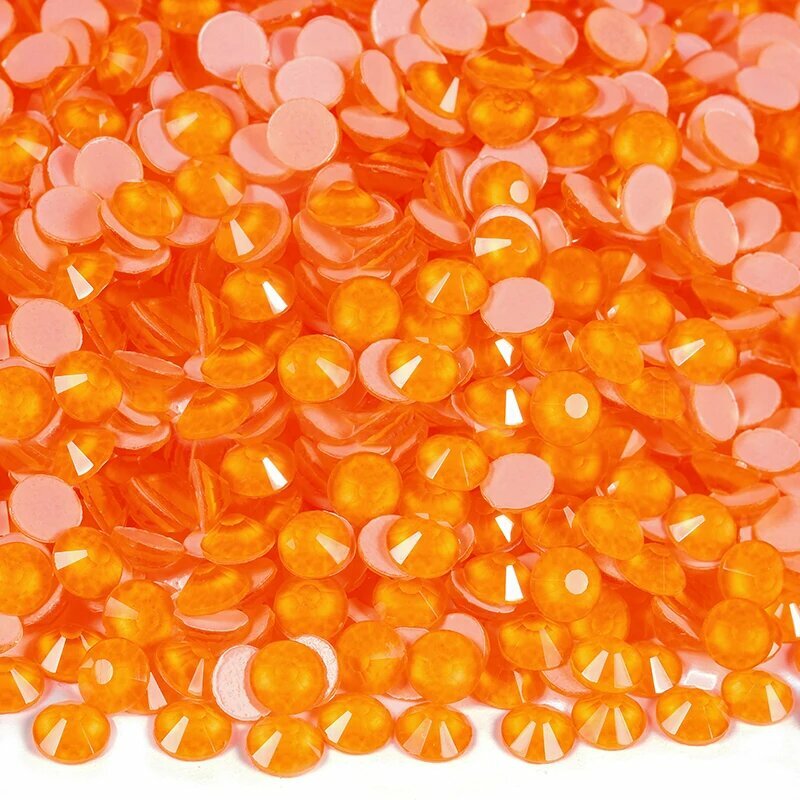Неоновые стразы MLK для декорирования ногтей Оранжевый, SS16-1440pcs, P105Orange Neon
