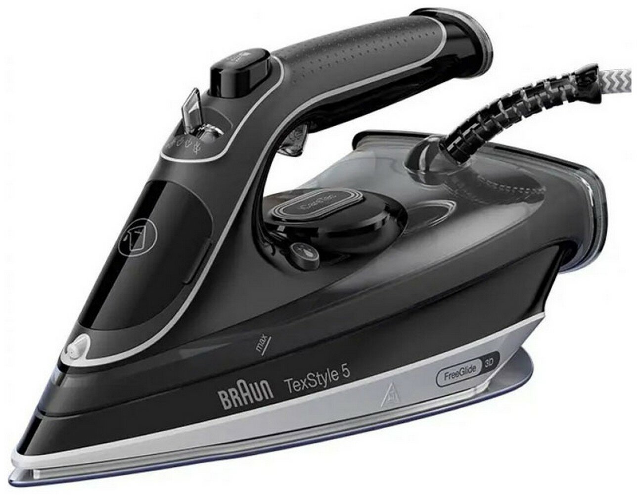 Утюг Braun SI5188BK, вертикальное отпаривание, мощность 2800 Вт, черный