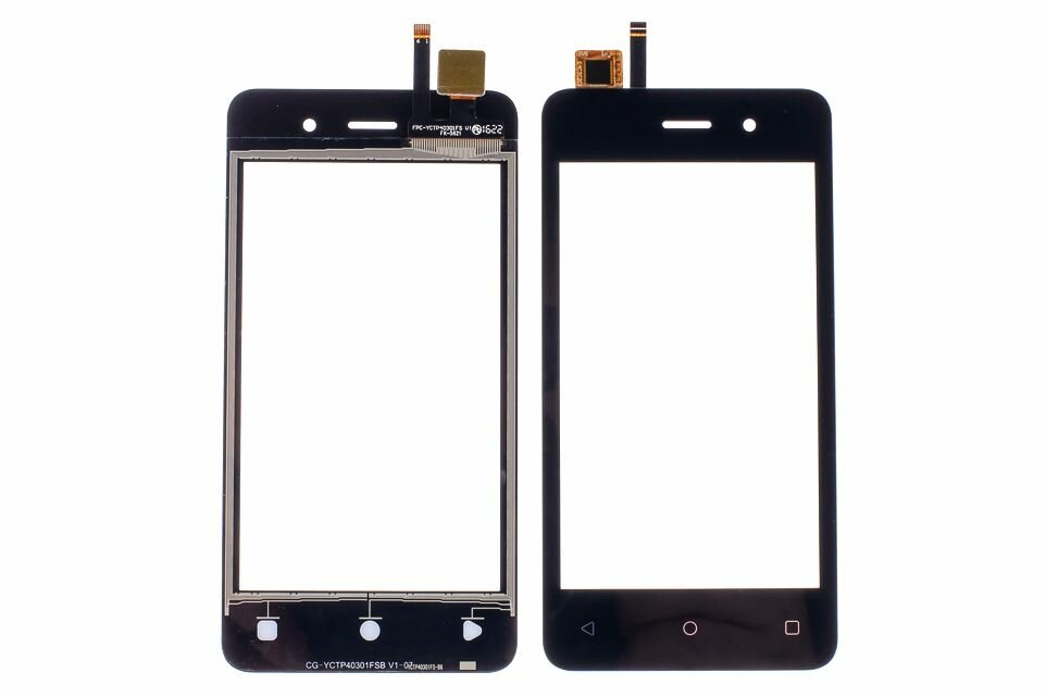 Тачскрин (сенсорное стекло) для FLY Stratus 4 FS405 черный