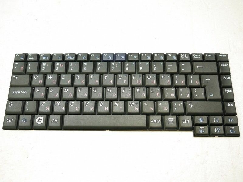 Клавиатура Samsung R60, R58, R70, NP-R560, R40, R508, R510 (чёрная)