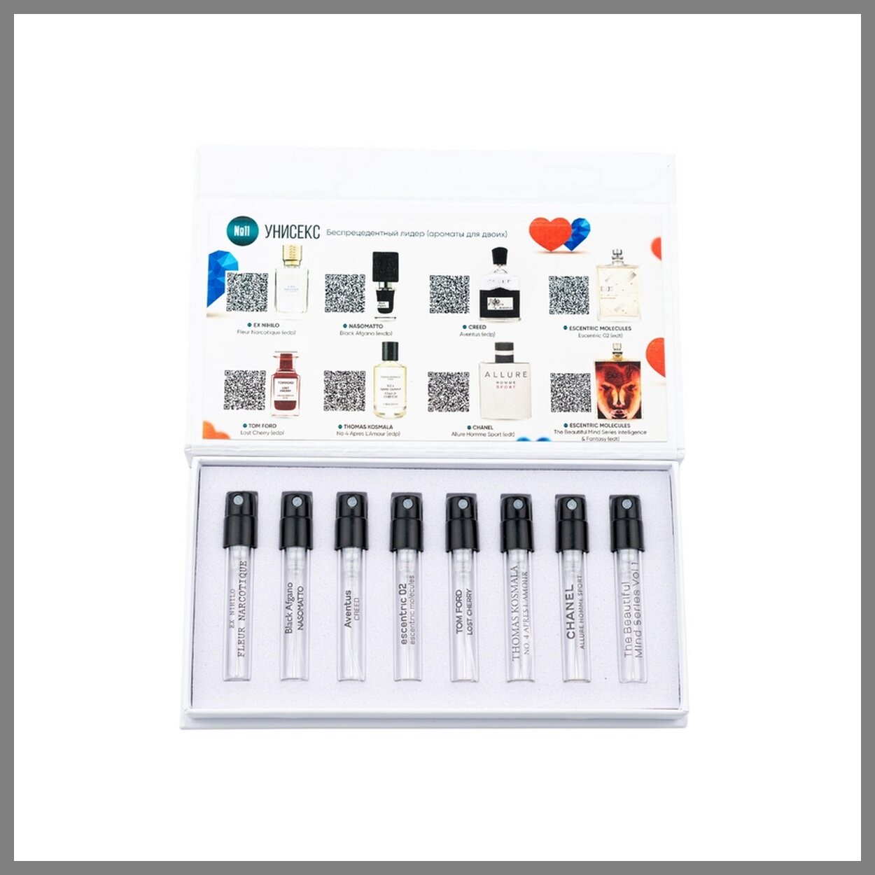Parfums BOX №11 Беспрецедентный лидер (ароматы для двоих) 1,5*8