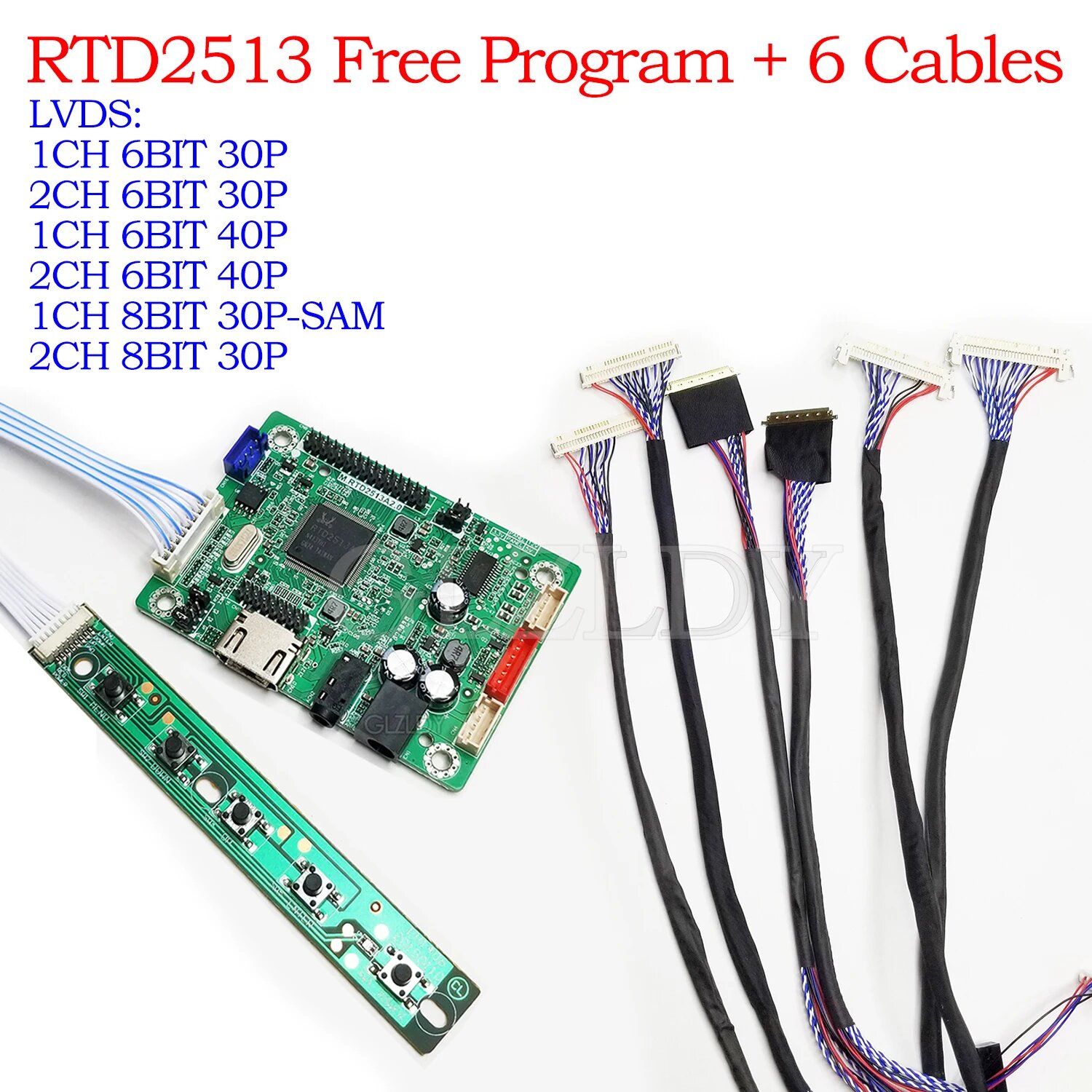 GLZLDY RTD2513V1.0 HDMI LVDS дисплейный драйвер