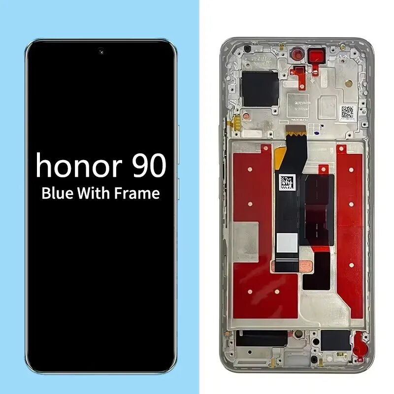 Новый ЖК-дисплей с сенсорным экраном и дигитайзером для Huawei Honor 90 (REA-AN00, Blue With Frame