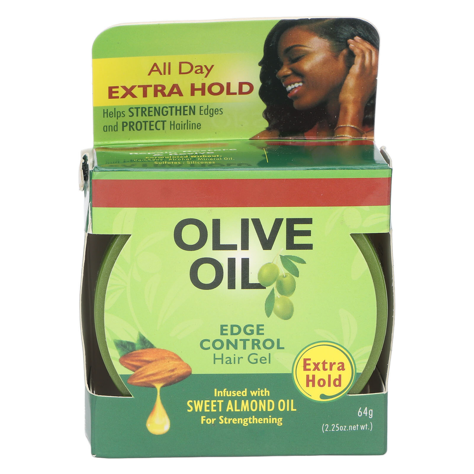 Воск для волос с оливковым маслом 64 г, увлажняющий гель для укладки волос сильной фиксации, безопасные ингредиенты, предотвращает жирность волос