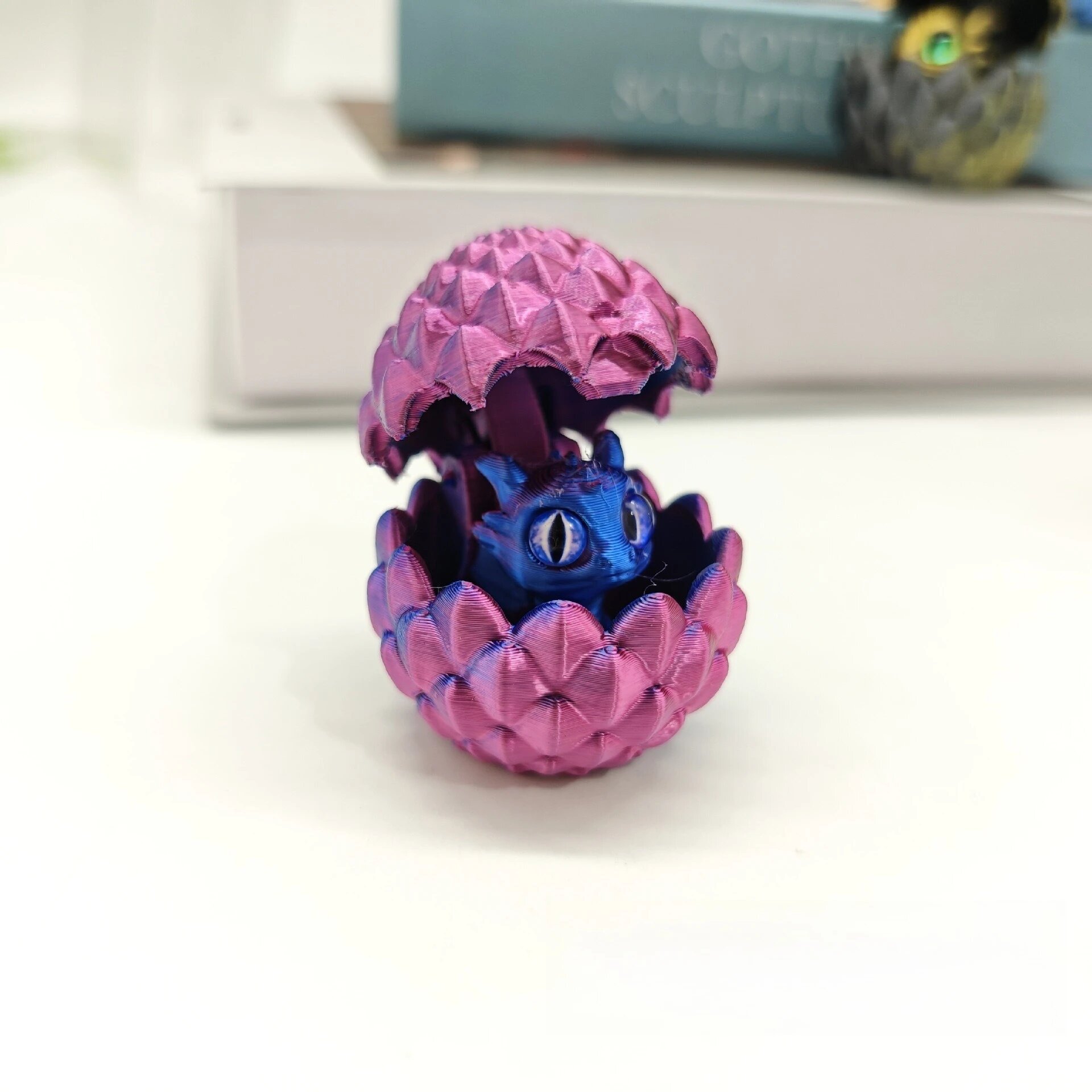 3D Фигурки Драконьих Яйц Laser purple