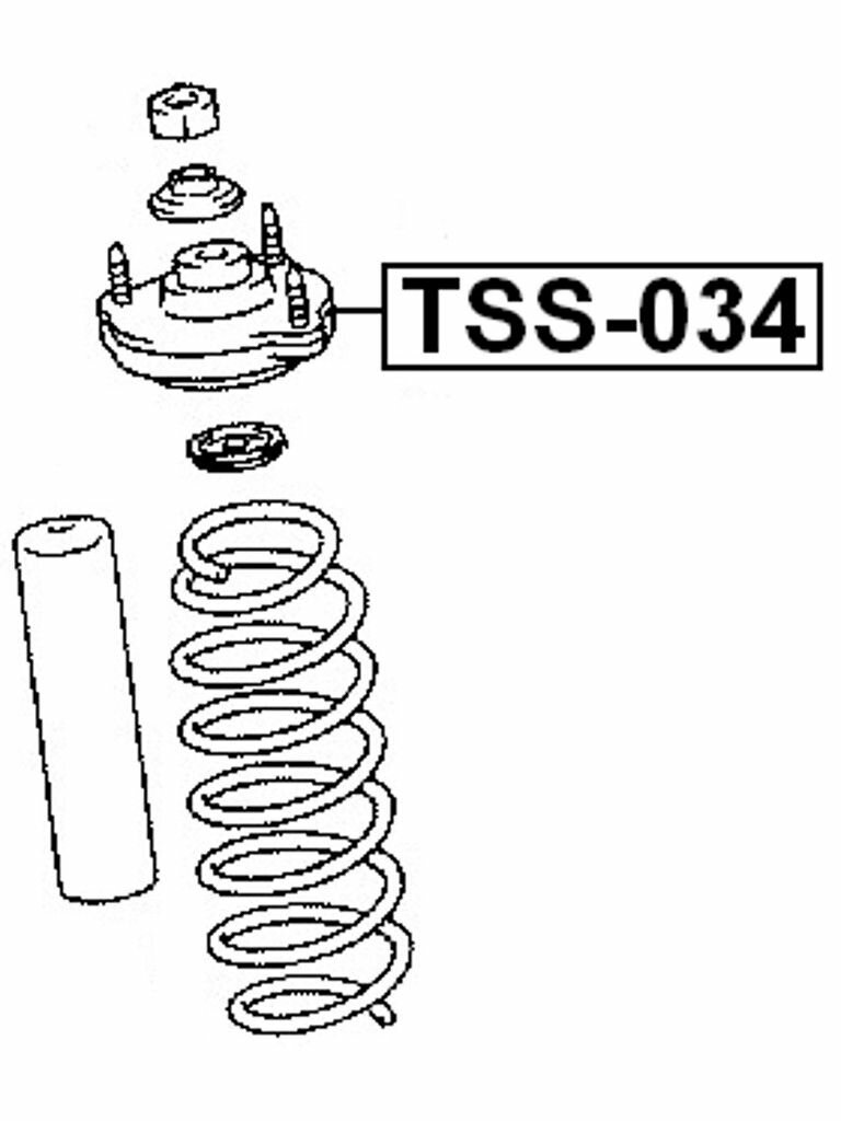 Опора переднего амортизатора для автомобилей TOYOTA, LEXUS TSS-034 FEBEST