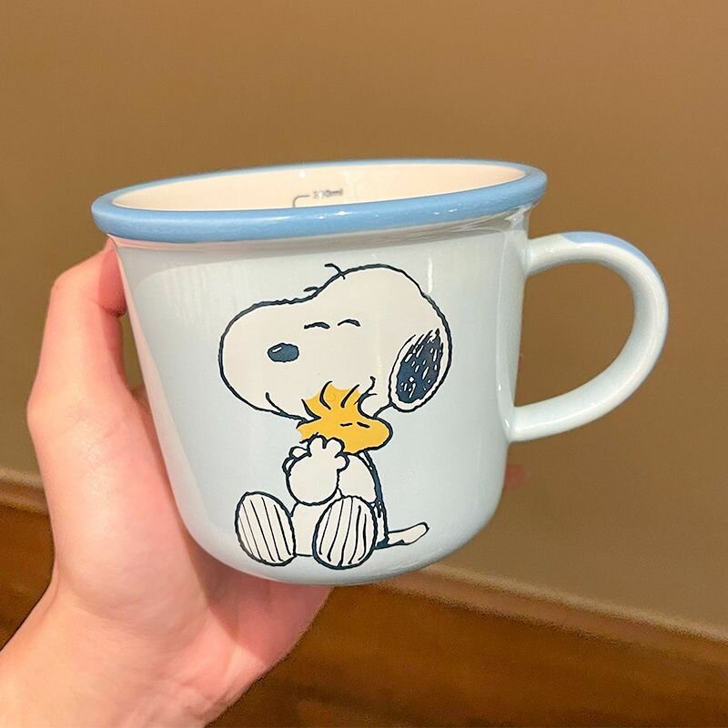Кружка Snoopy, керамическая чашка с высокой стоимостью, домашняя питьевая вода, офисная чашка для воды, пара, чашка для овсянки, чашка для завтрака