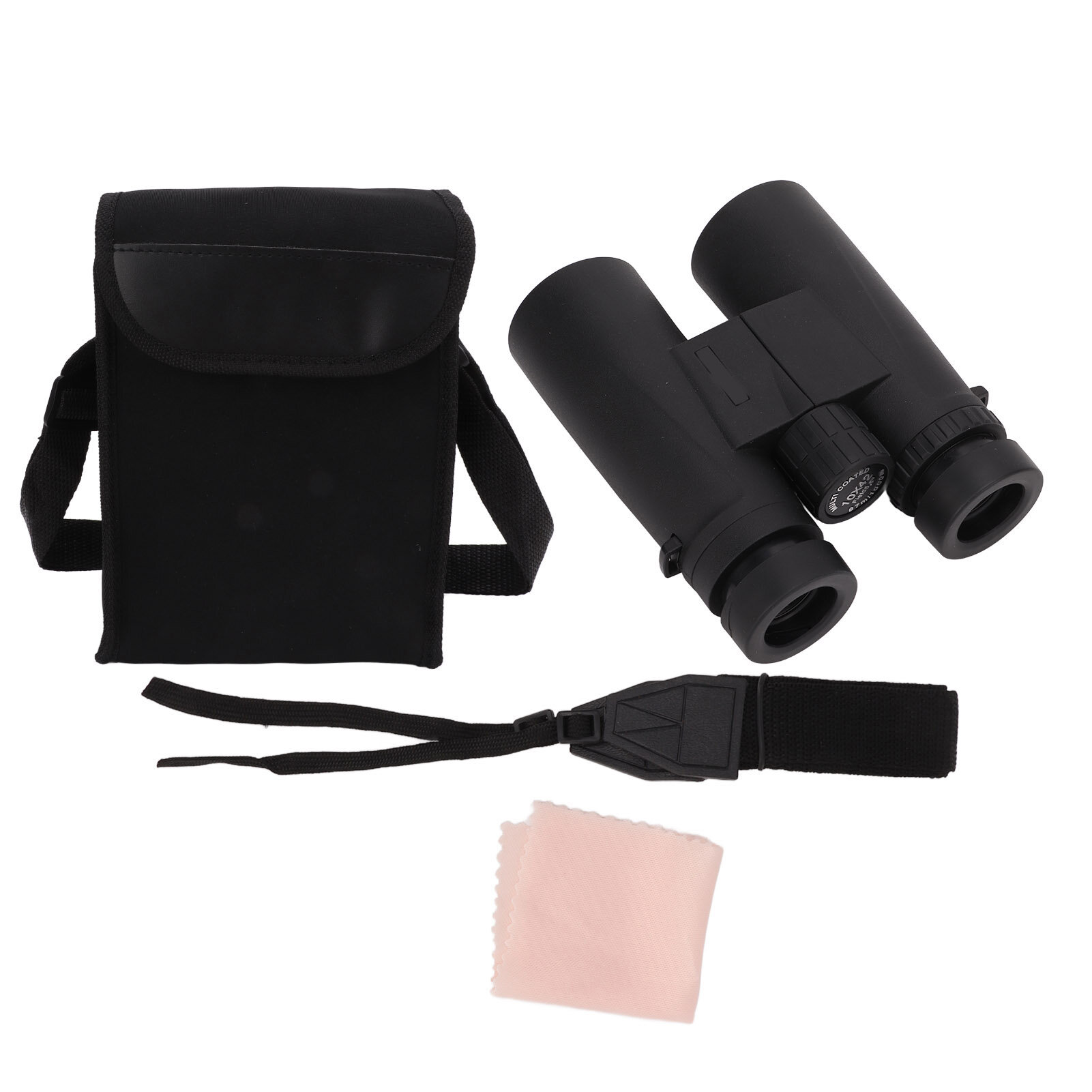 10x42 Бинокль 10x42 10-Кратное Увеличение HD Большое Поле Нескользящая Конструкция Поворотная Фокусировка Покрытие FMC Компактный Бинокль