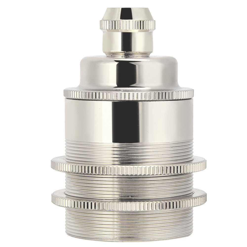 Винтажный стиль, медный цоколь E27, держатель для лампы, аксессуары «сделай сам», для люстры, стола, напольного светильника, хромированный цвет