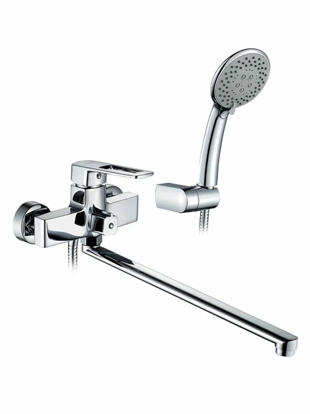 Смеситель для ванны с длинным изливом и душем Ledeme L2267