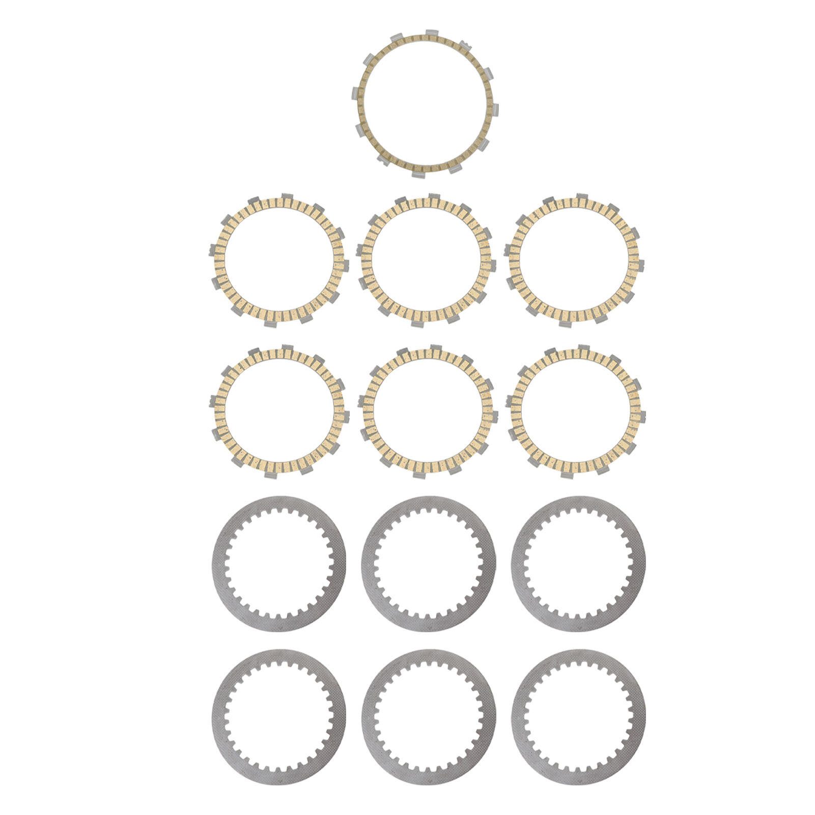 Комплект из 13 прочных стальных дисков сцепления для мотоцикла RS 660 2005-2010 годов выпуска.