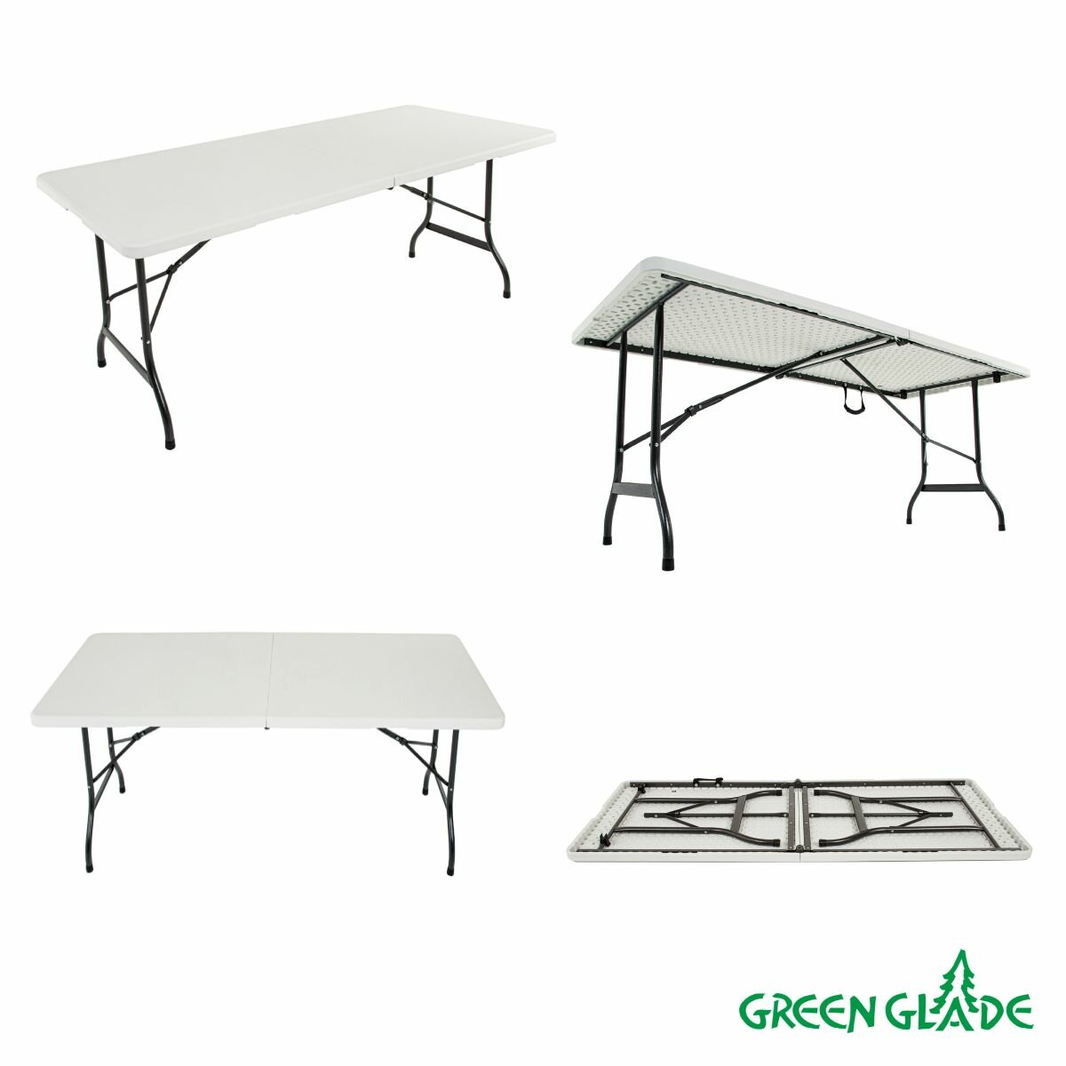 Стол складной садовый Green Glade F183 180х75см, стол обеденный раскладной для кухни, дачи и сада -lj