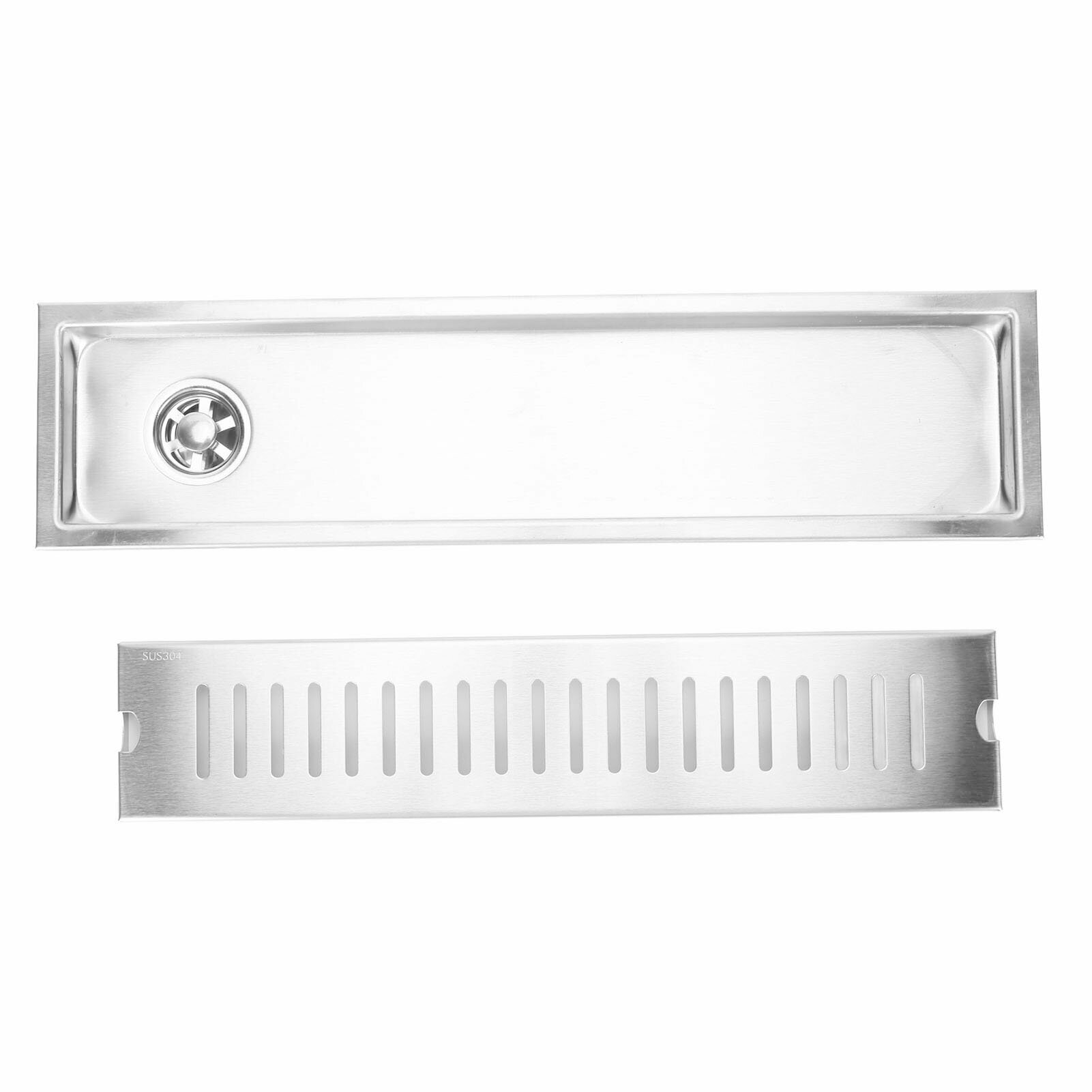 40 см из нержавеющей стали с дренажным дренажным прямоугольным утолщенным большим смещением.