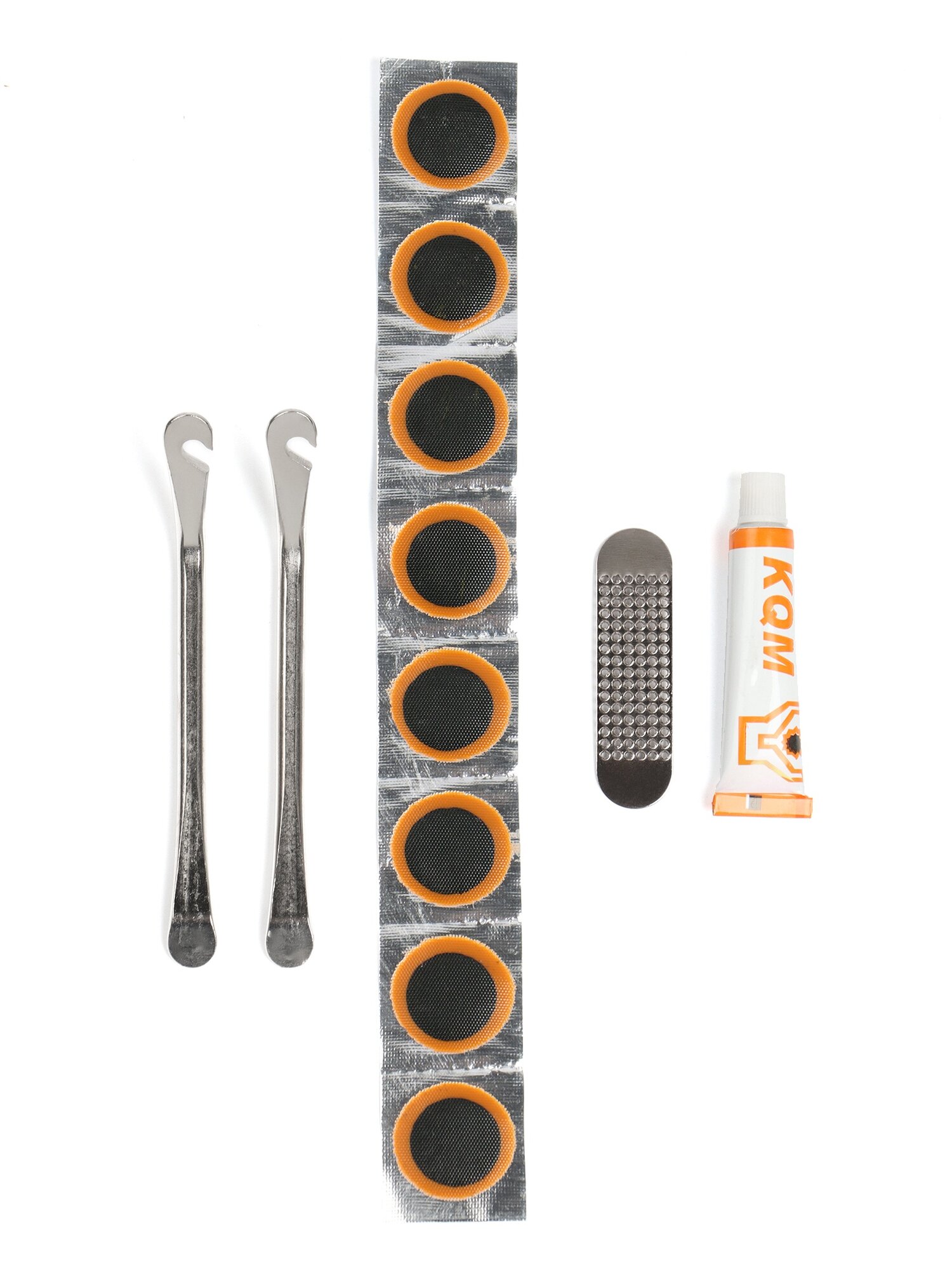 Аптечка велосипедная GJ-015, 8 заплаток, с монтажками, черный