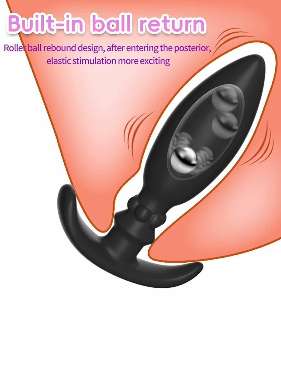 Анальная пробка "ANAL VIBRA BUTT PLUG M" 11.4см