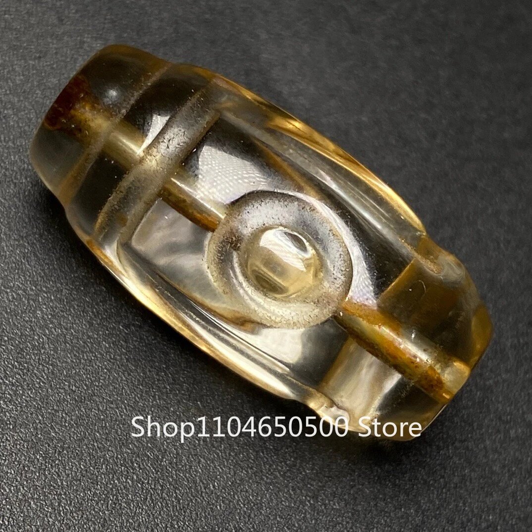 Тибетская зона возвращается старый материал хрустальная подставка для глаз дзи, размер около: подставка для глаз дзи 29*15 мм