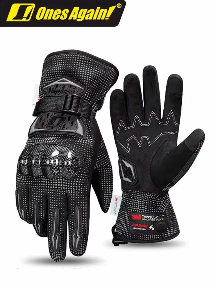 Ones Again Мотоперчатки, размер: XXL, цвет: черный