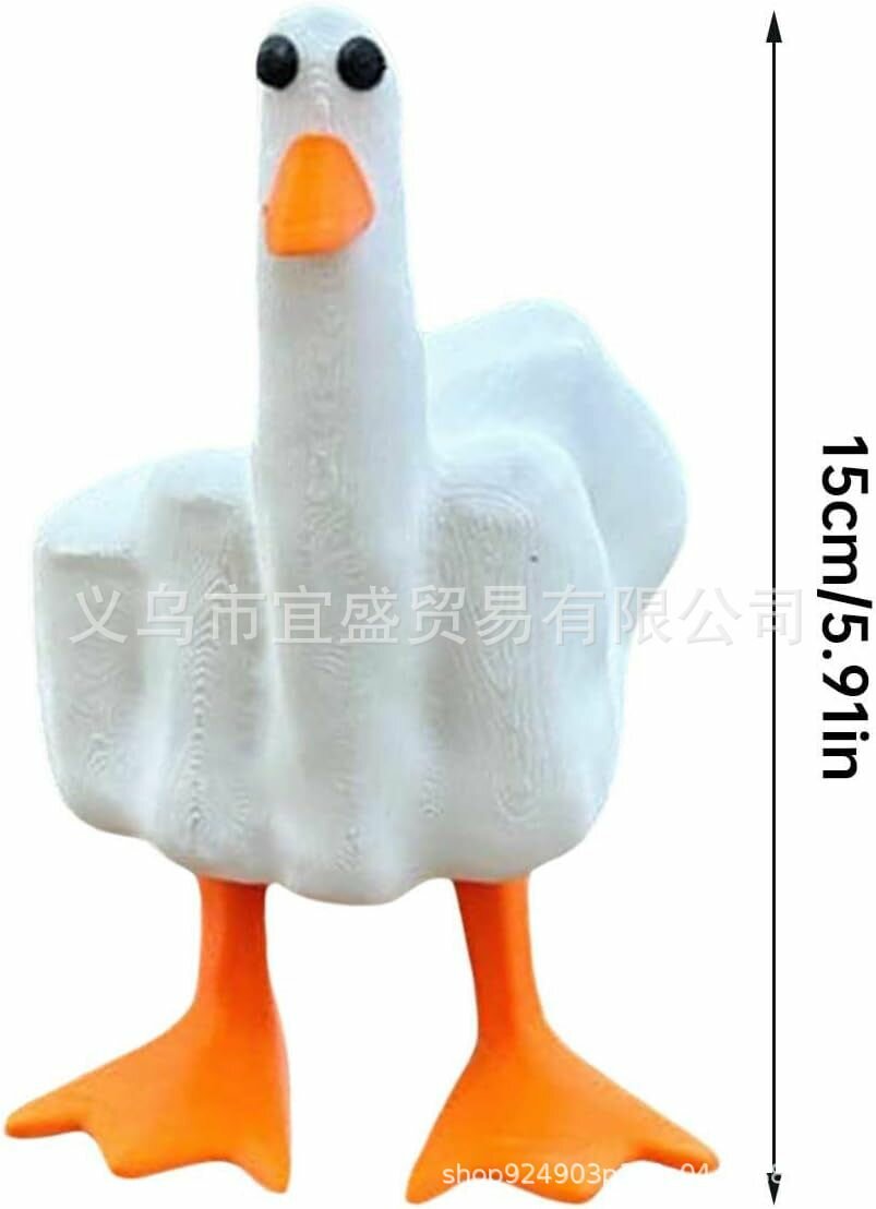 Трансграничная утка, украшение на средний палец, дизайн и украшение дома и сада