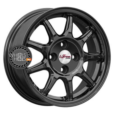Диск автомобильный литой iFree Эвил (КС1068) 14x5.5 4x98 et35 dia58.5 BK