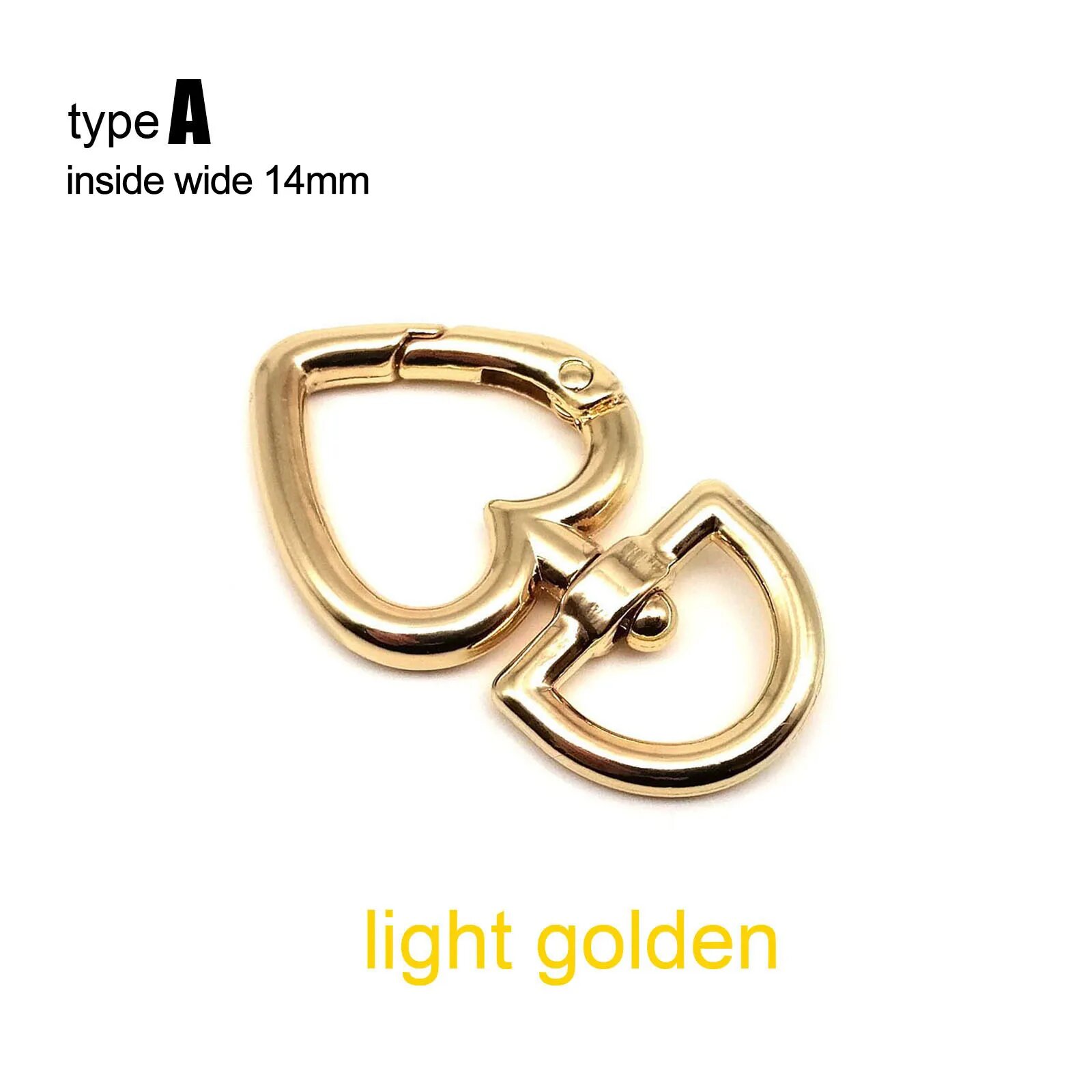 Металлические пряжки для сумок HZYUEGOU type A light golden