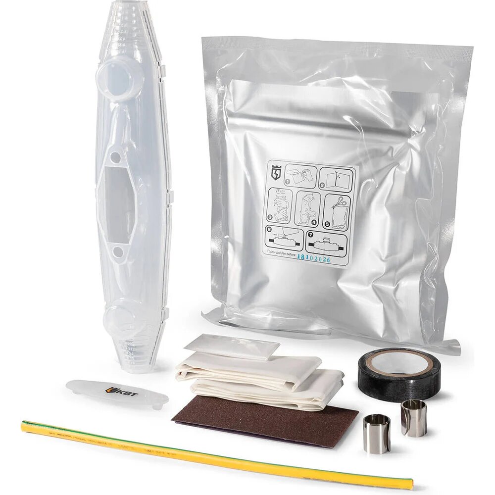 Заливная муфта КВТ МКСб-2 78562, соединения силовых кабелей