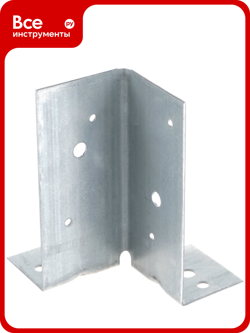 Универсальный стальной держатель столба DSU крепко-накрепко с цинковым покрытием для надежного крепления