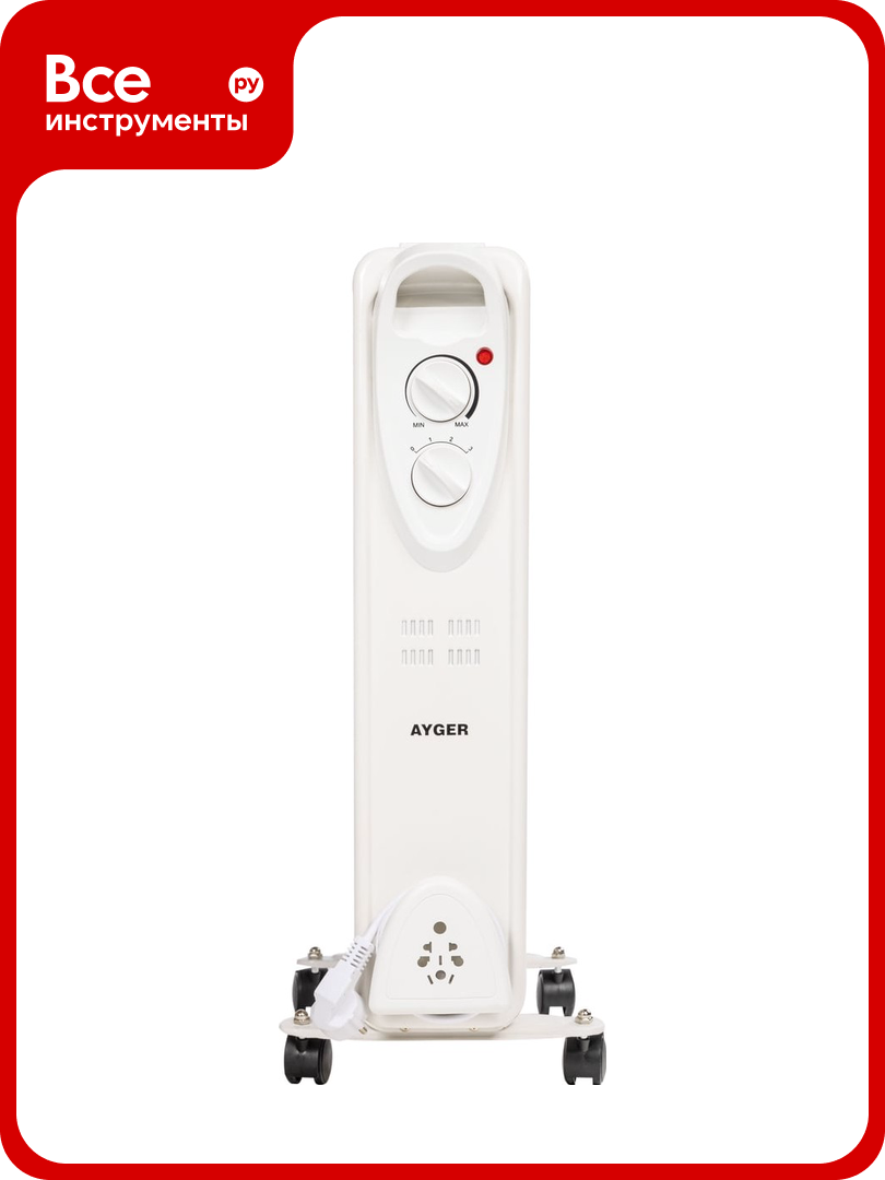 Радиатор, AYGER, масляный AYGER AOR-2550-13, тех, идеальное