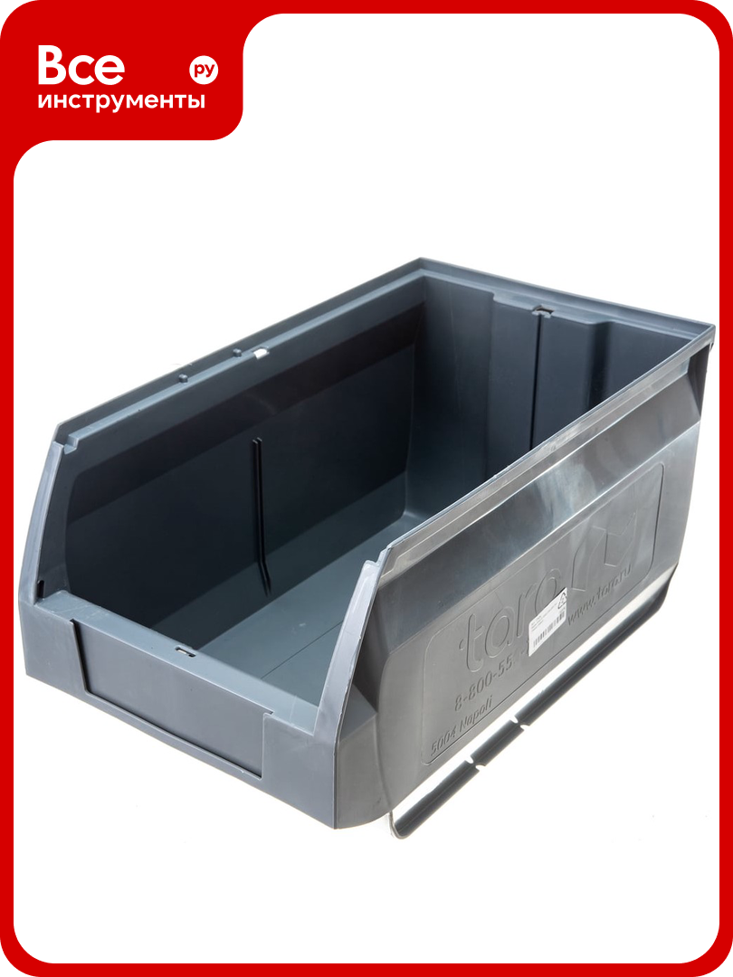 Ящик Тара. ру Napoli 400х230х200 PP, темно-серый 17625, из полипропилена