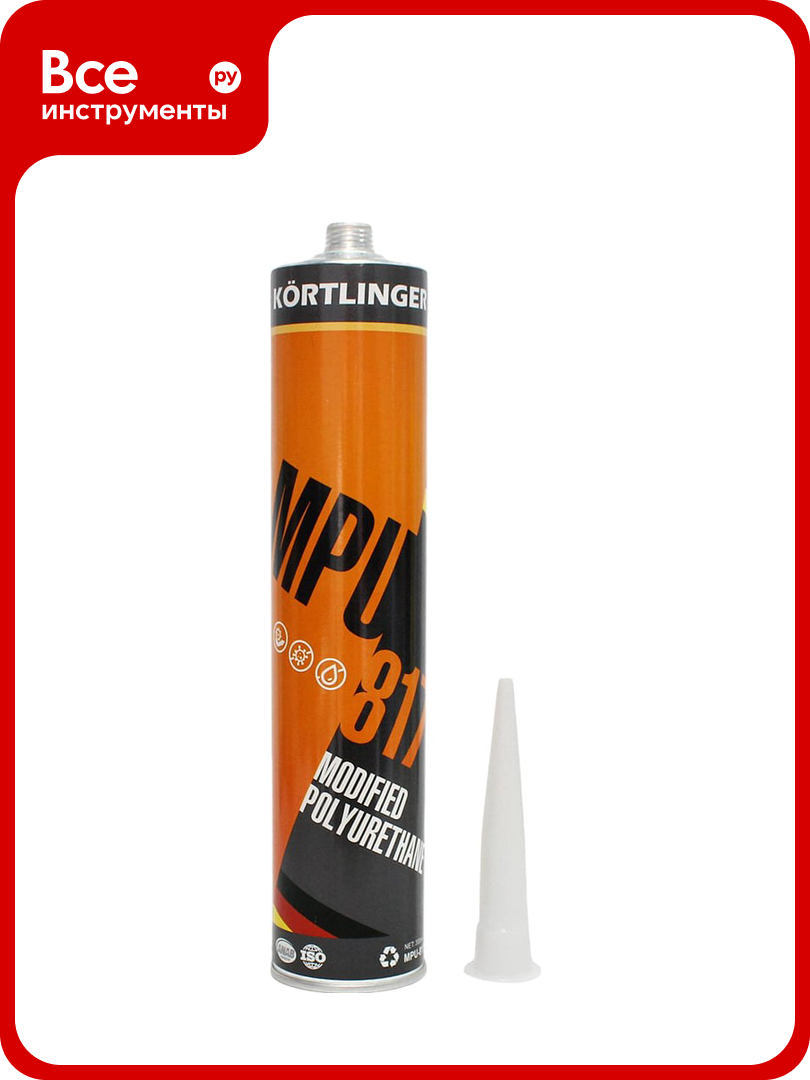 Кузовной герметик нейтральной вулканизации полиуретановый Kortlinger MPU-817 Серый,